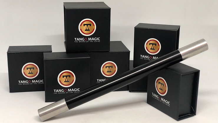 Magic Wand in Black (with silver tips) by Tango -Trick (W001) – tntmagic